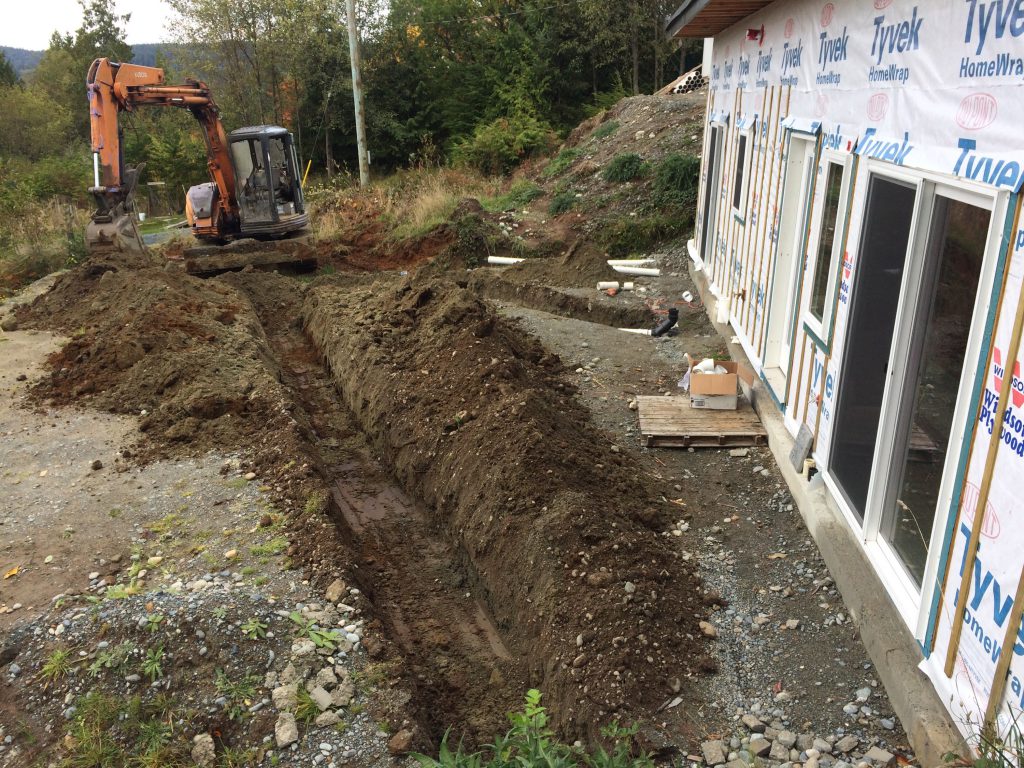 Today's milestone - first piece of drywall up | Lost in the Wanderness